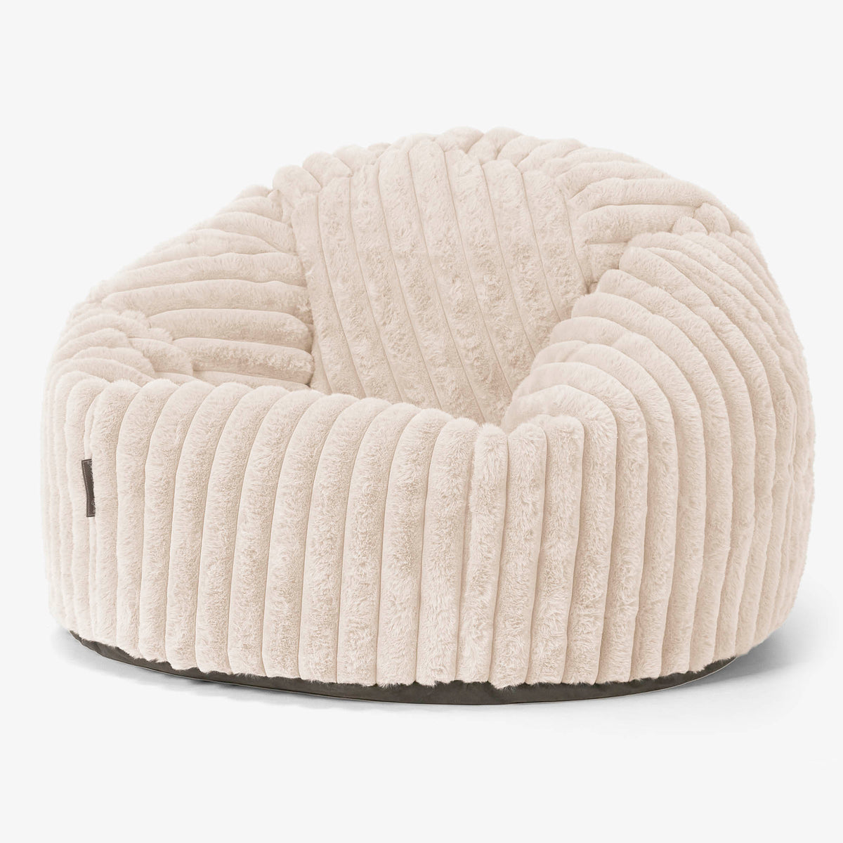 Lounge Pug - Ultra Plüsch Cord- Klassischer Sitzsack Sessel - Creme ...