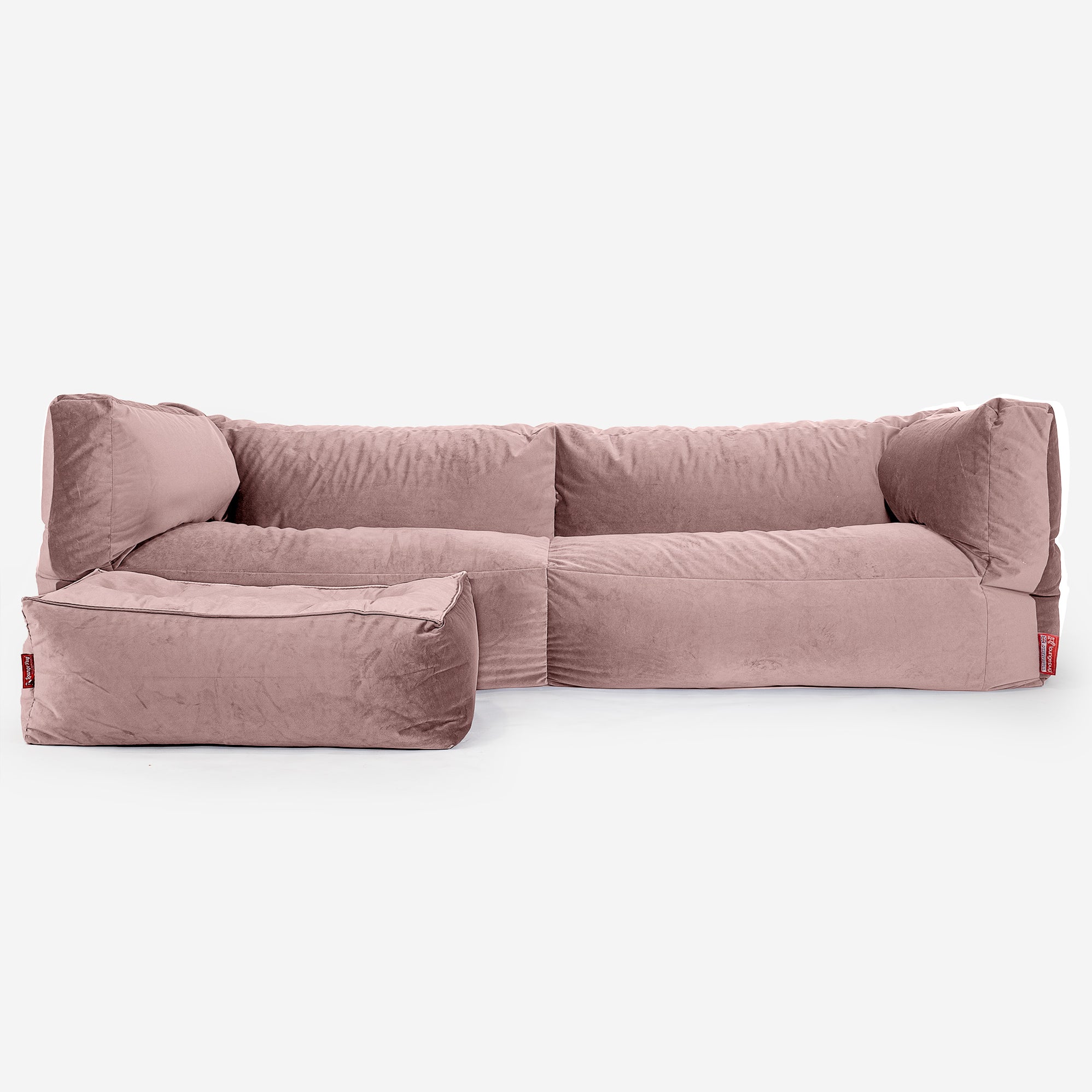 Lounge Pug 3 Sitzer Riesen Sitzsacksofa Samt Pink Albert