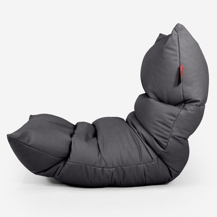 Lounge Pug Eva Lounge Sitzsack Veganes Leder Schwarz Gaming Sitzsack