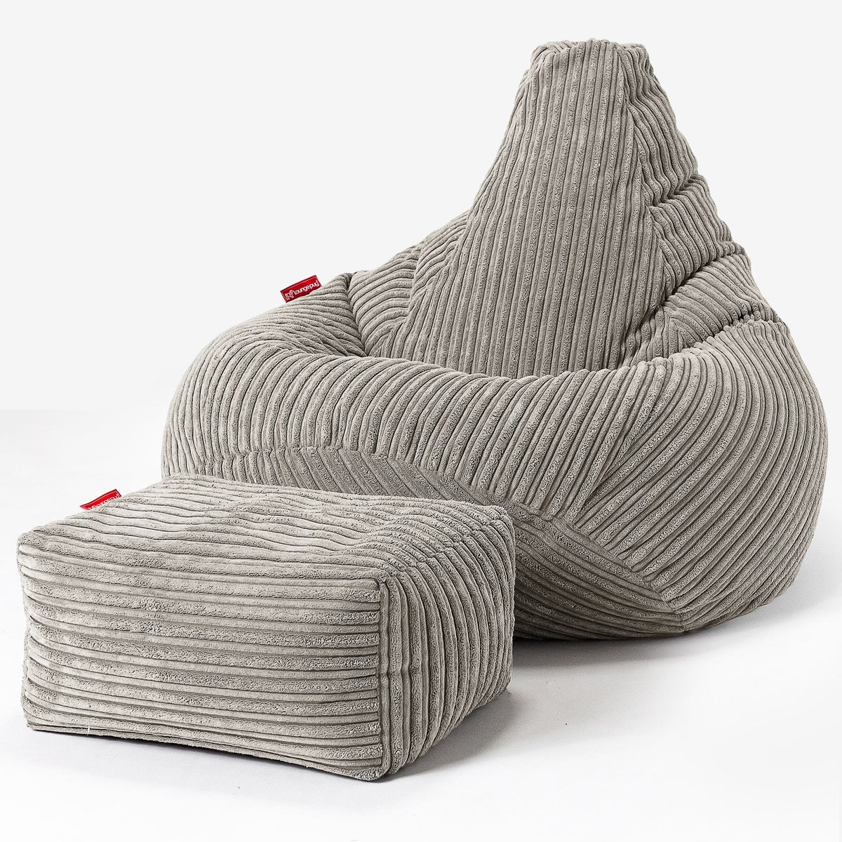 Lounge Pug Gaming Sitzsack Sessel Cord Nerzfarben Big Bertha