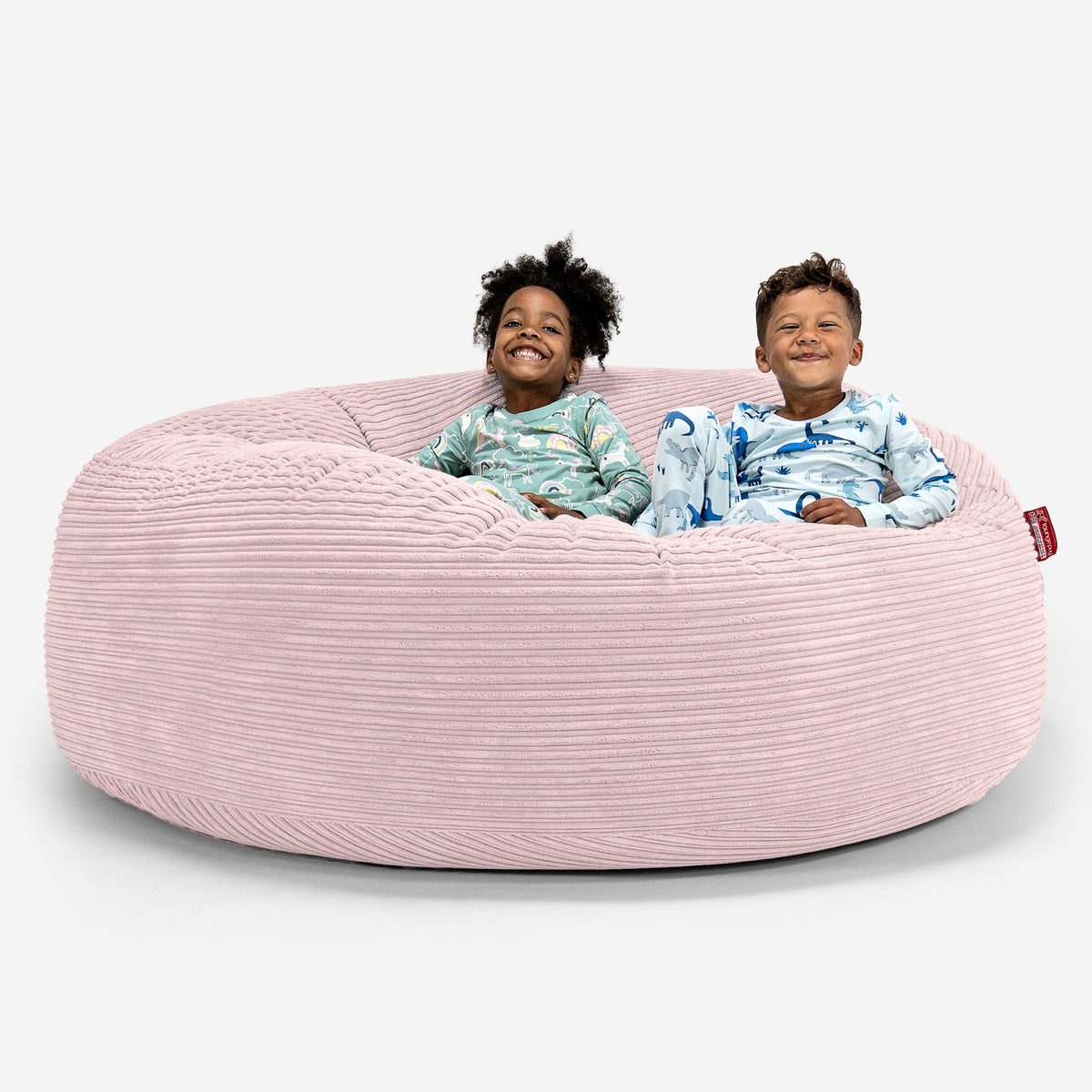 Lounge Pug Riesen Familiengröße Kinder Sitzsack Sofa Cord Rosa Riesen