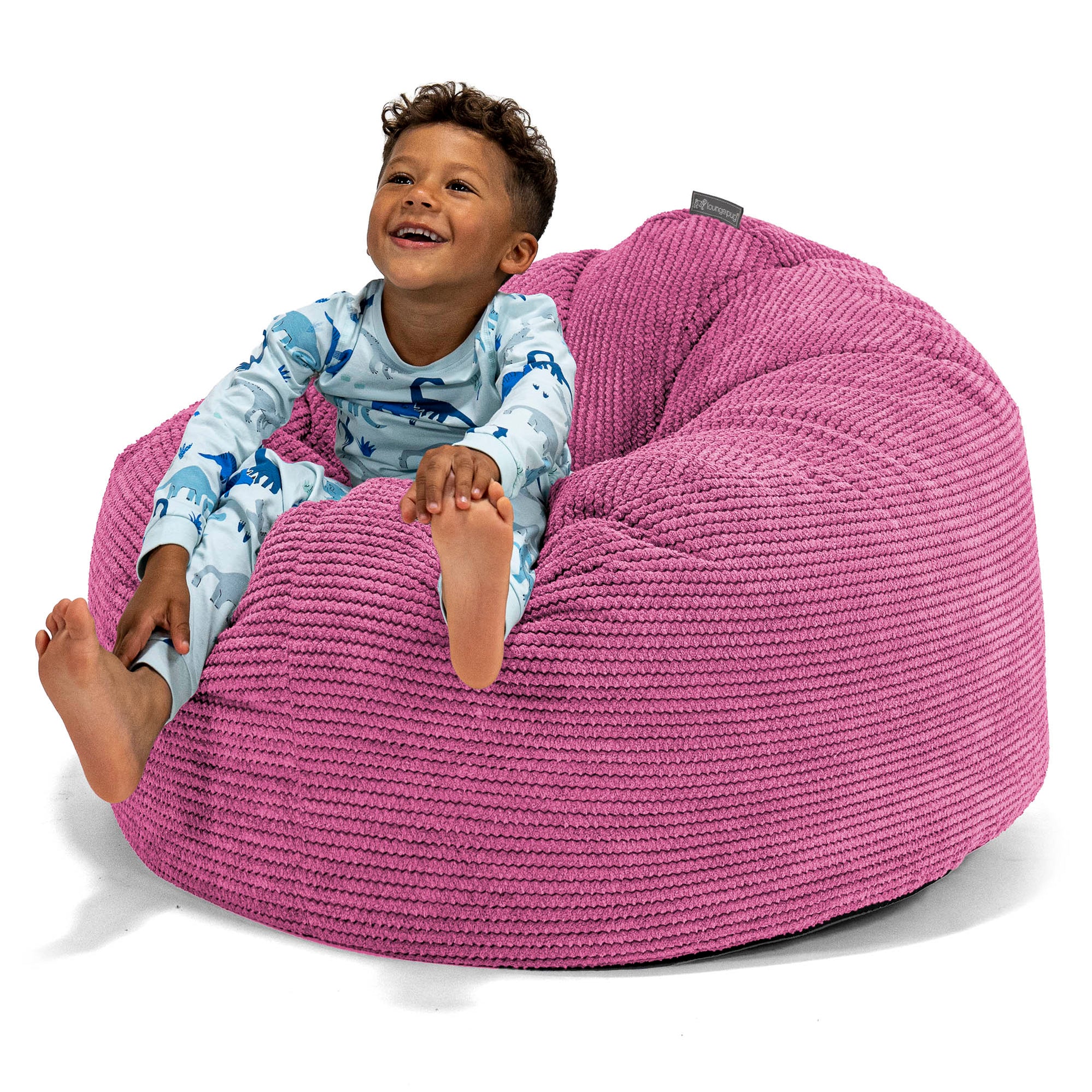 Lounge Pug Riesen Kinder Kuschel Sitzsack Pom-Pom Pink Kinder Sitzsäcke ...