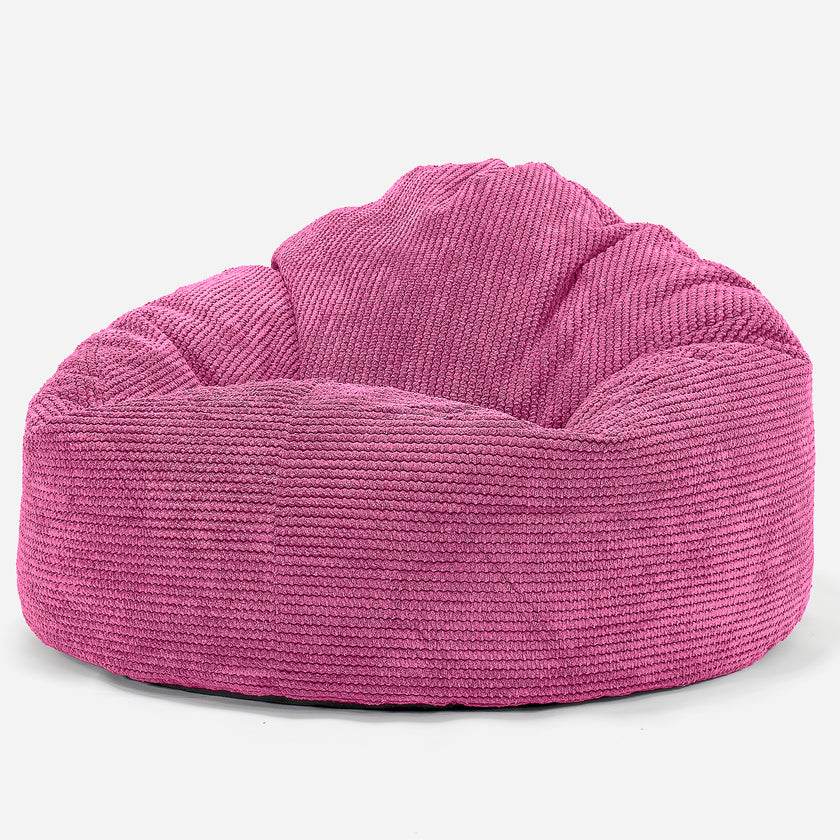 Lounge Pug Riesen Kinder Kuschel Sitzsack Pom Pom Pink Kinder Sitzsäcke