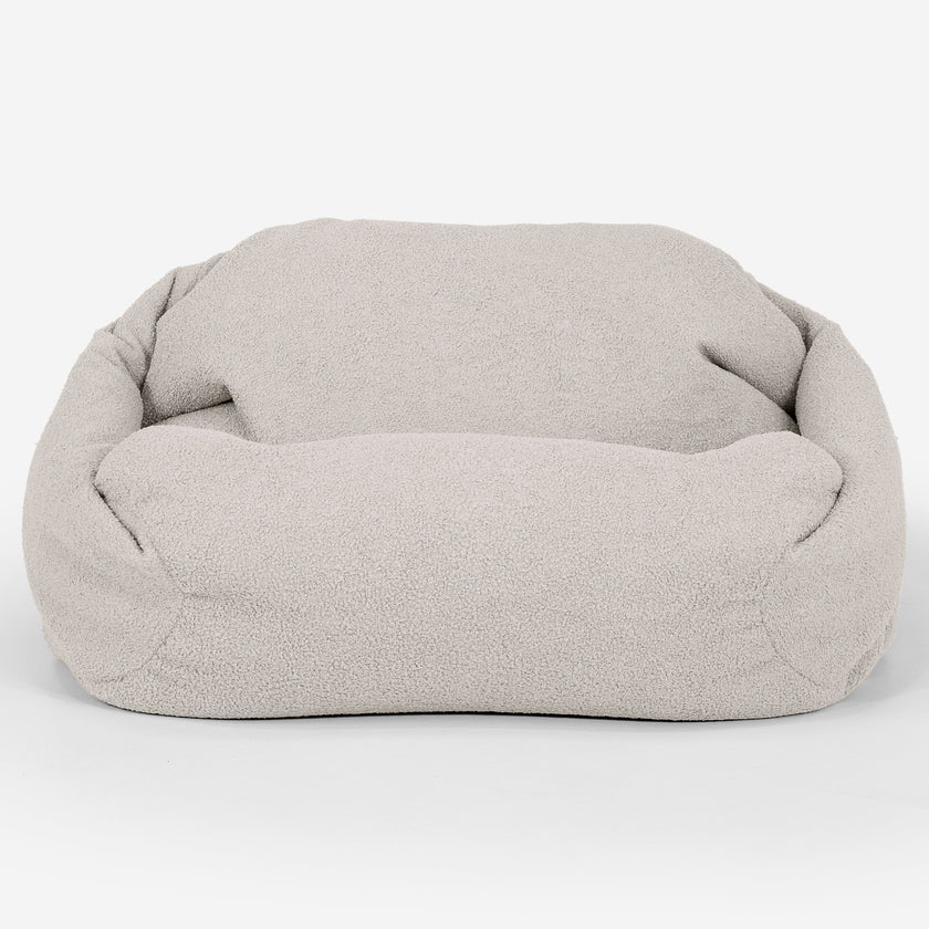 Lounge Pug Sabine Sitzsack Sessel Bouclé Elfenbein Big Bertha Original