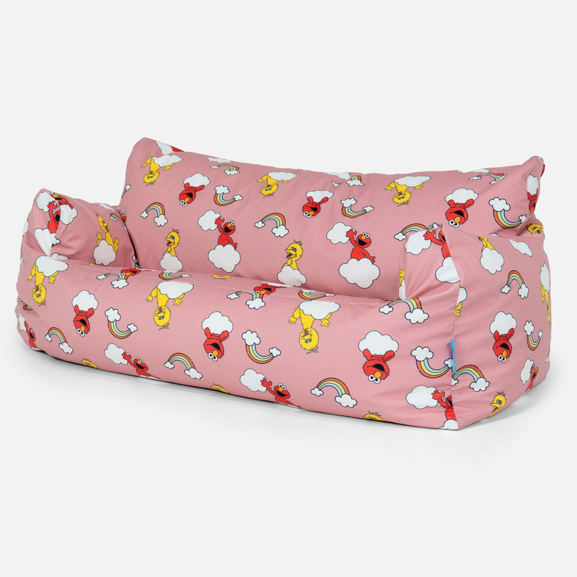 Sesame Street Elmo & Bibo Kindersofa, Sitzsack Sofa für Kinder, Rosa ...